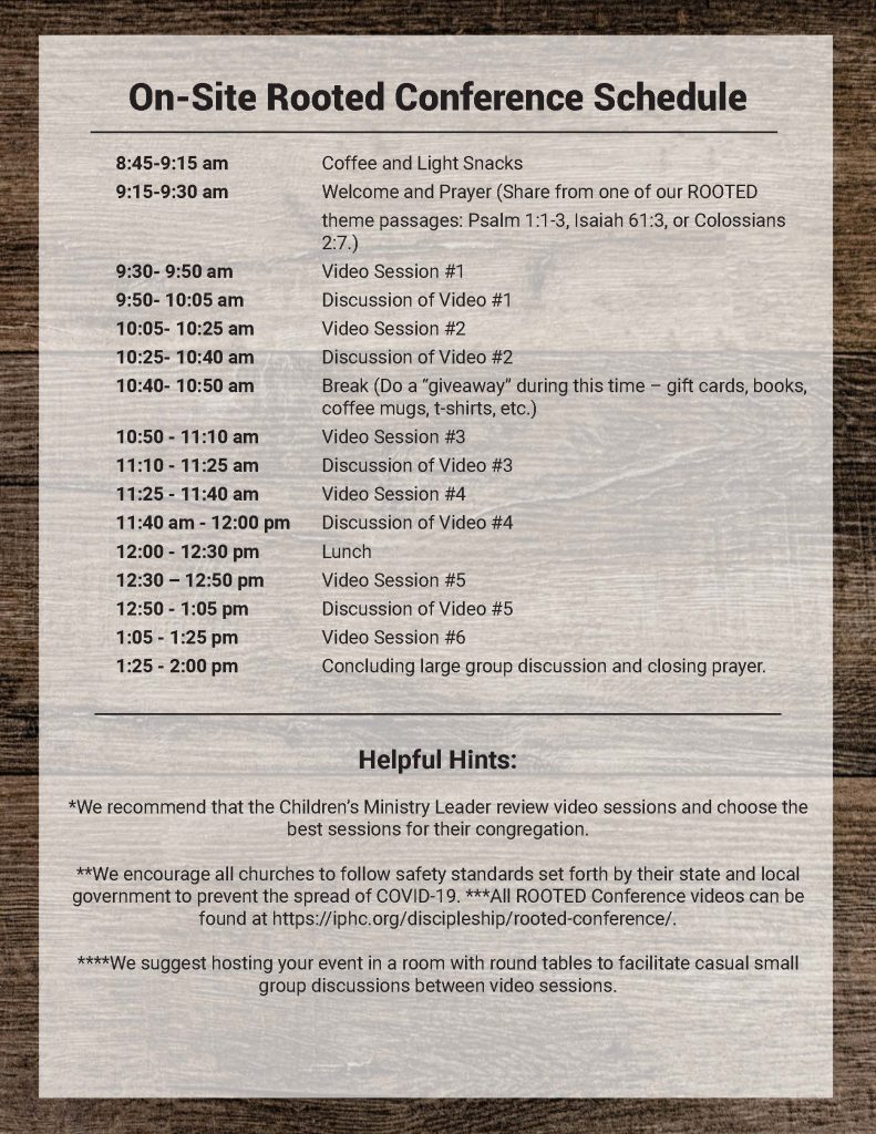 Rooted Kids Conference - Discipleship